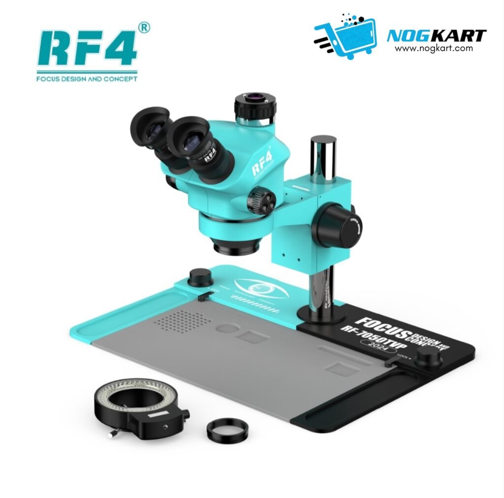RF4 RF-7050 TVP 7-50X Synchronous Zoom Trinocular Stereo Microscope ...